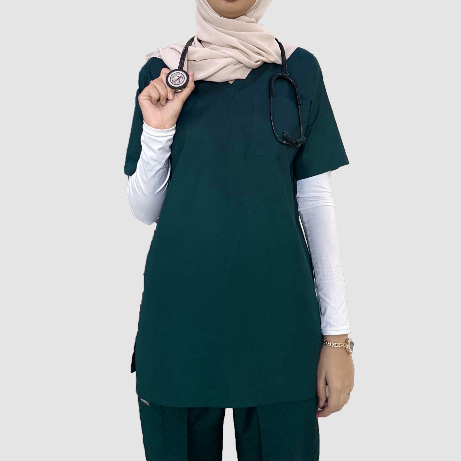 Tucked-In 5-Pocket BodySuit Scrub - Scrubbers.med